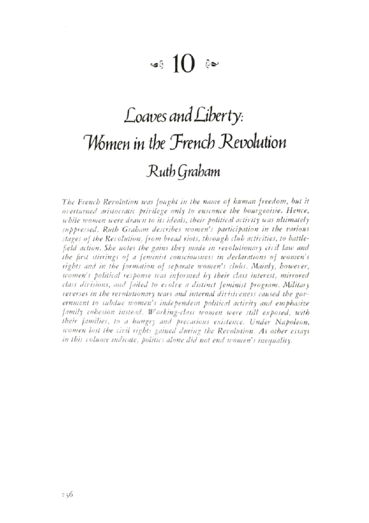 Women’s Participation in the French Revolution: A Critical Analysis ...