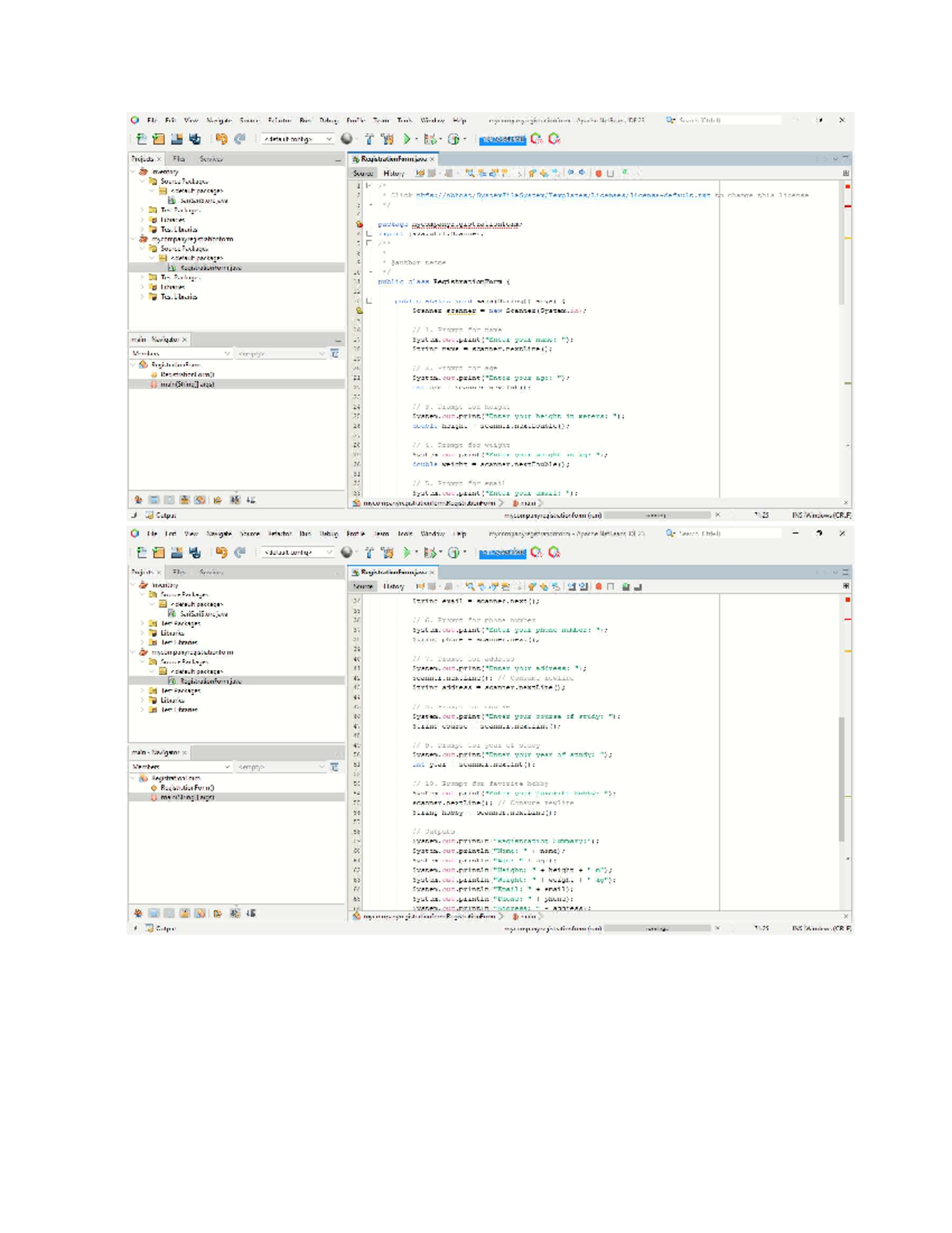 Laboratory_0555: Java Registration Form Implementation Guide - Studocu