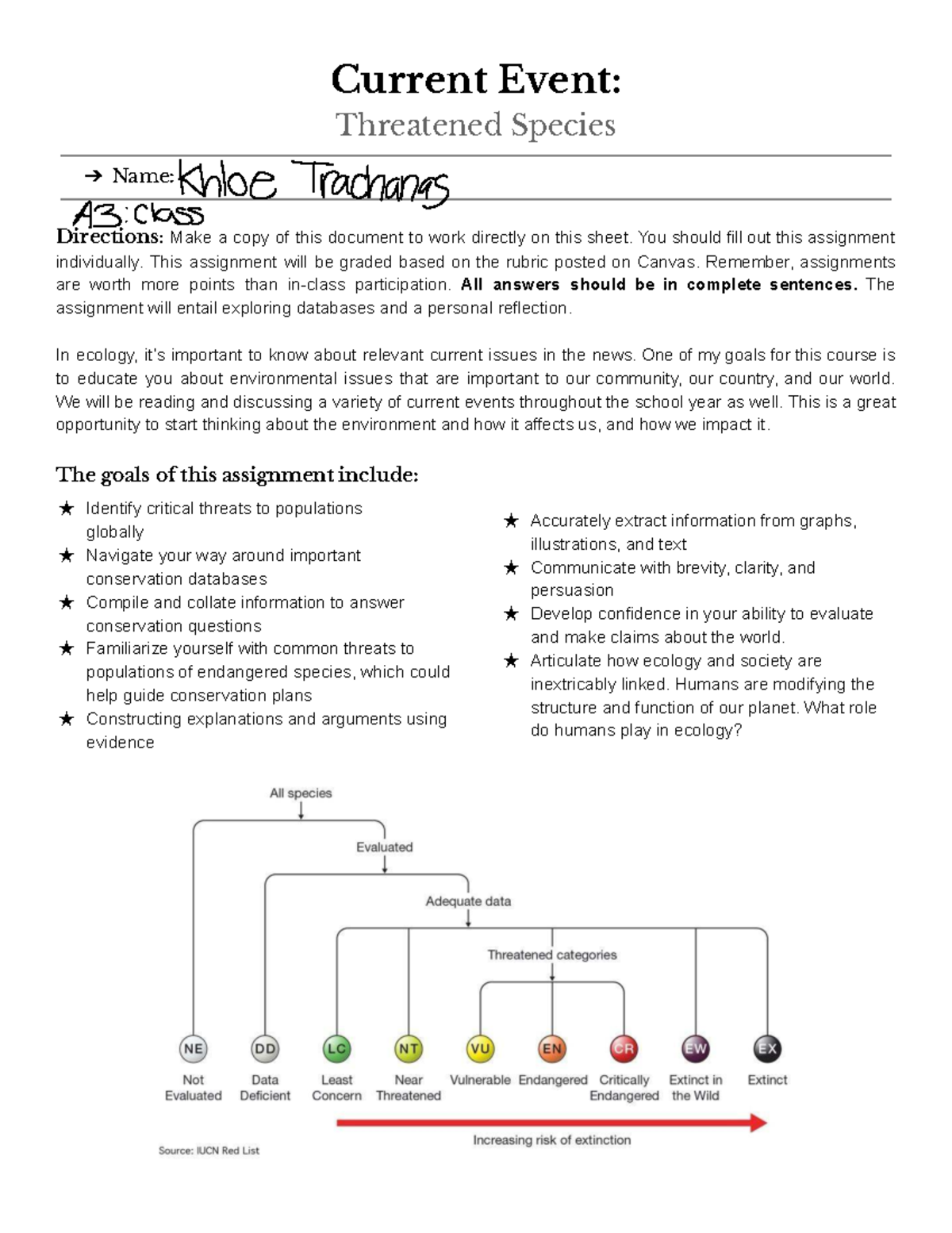 Current Event Analysis: Conservation Strategies for the Green Sawfish ...