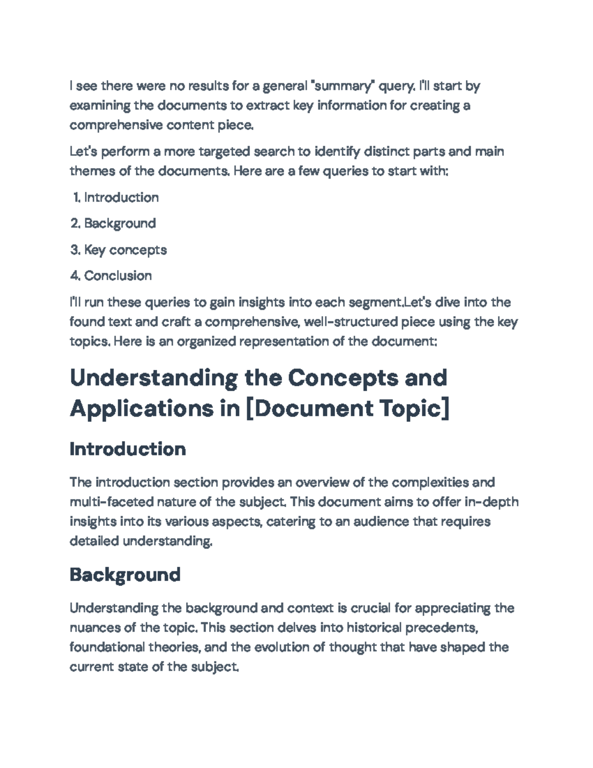 Understanding Complex Concepts and Their Applications in [Document ...