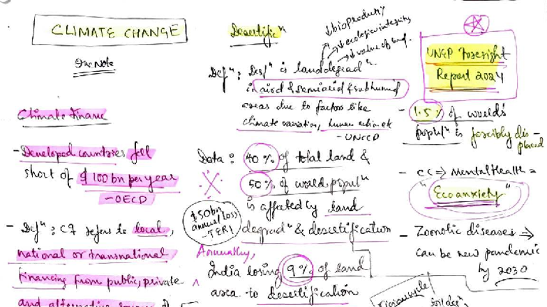 UNEP Climate Change Report: Challenges and Solutions for 2030 - Studocu