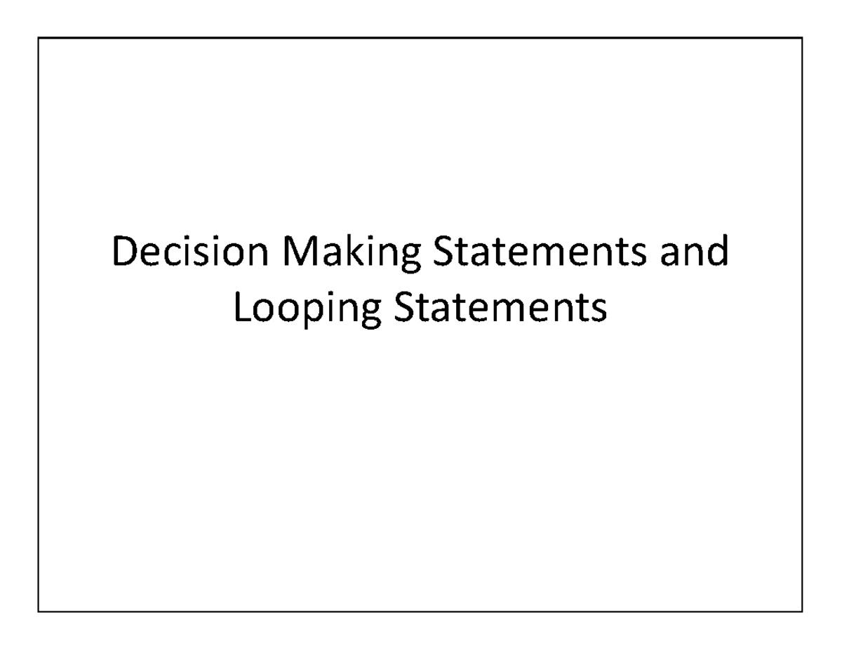 String - Control structure C Programming and Data Structures (CS3353) - Strings Declaring and ...