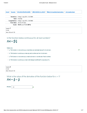 Basic Cal Q4 Module 1 - 11 BASIC CALCULUS Quarter 4 – Module 1 ...