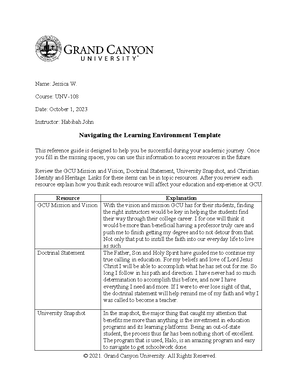 UNV-108 T4-Purpose Plan Gen Ed - Name: Jessica M. Whitten Course: UNV ...