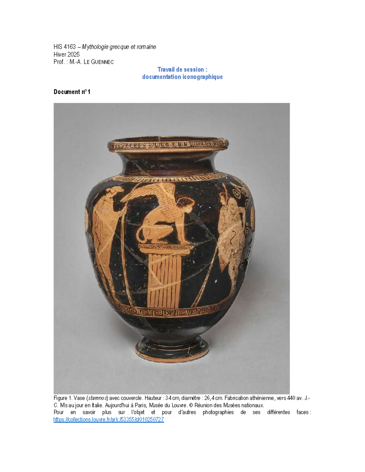 HIS 4163 H2025 Dossier Iconographique - Travail de Session - Studocu
