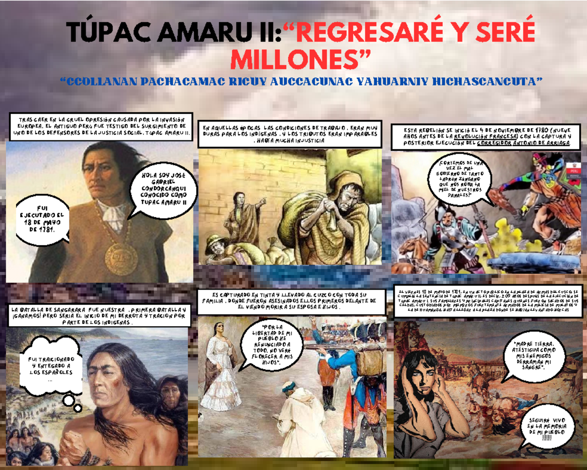 Túpac Amaru II: Rebelión por la Libertad y Justicia Social - Studocu