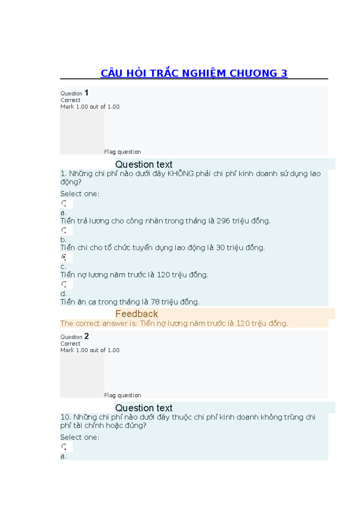 Qtcpkd Bài kiểm tra C3 - bài giải cho các bạn cần bài kiểm tra chi phí ...