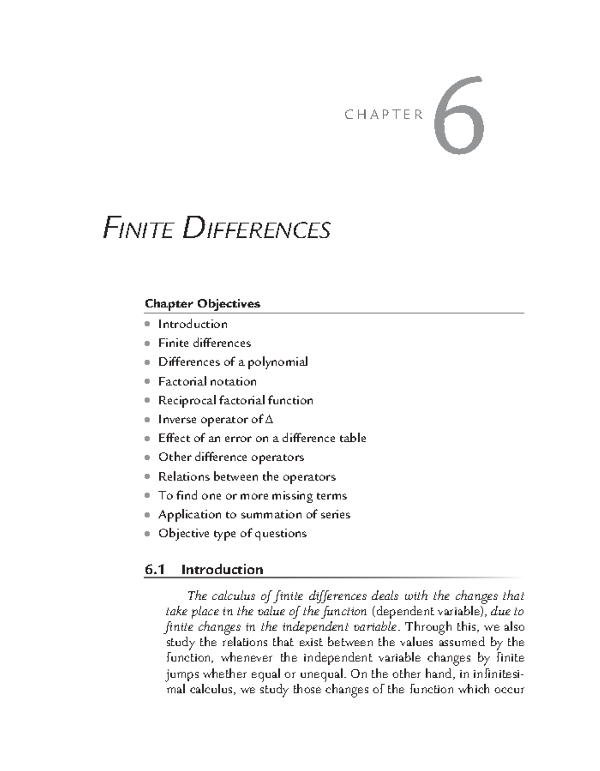 CHAPTER 6: FINITE DIFFERENCES - NUMERICAL METHODS IN ENGINEERING AND ...