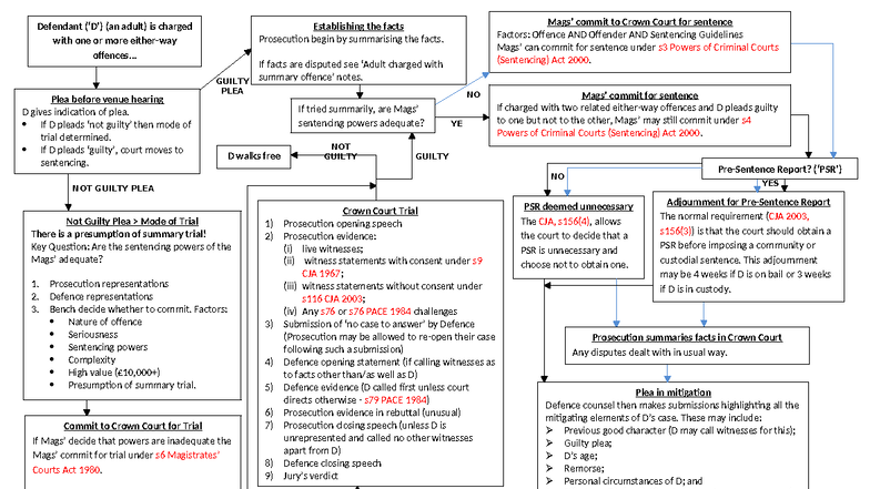 Adult Charged with Either Way Offence: Plea & Trial Process Overview ...