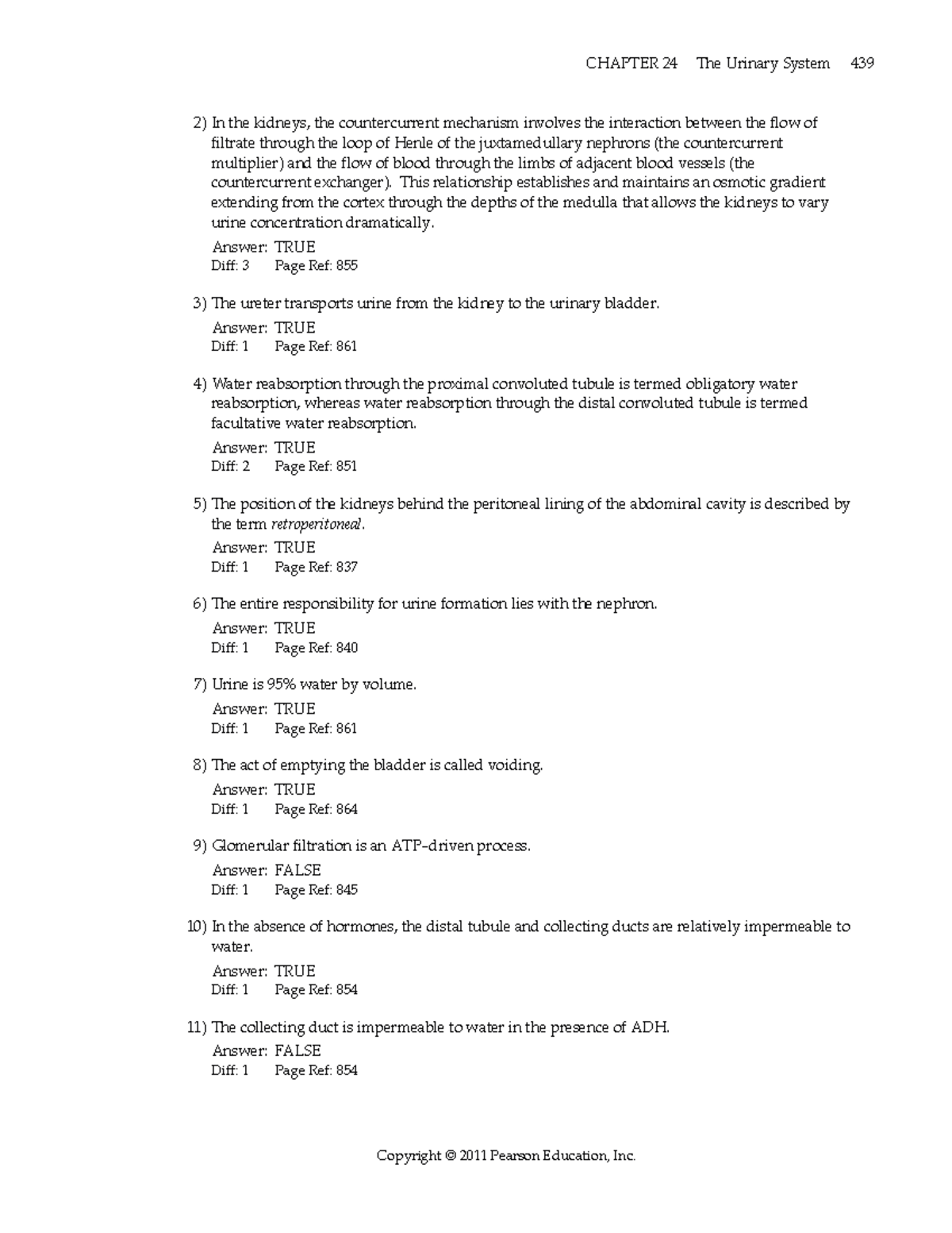 CHAPTER 24: The Urinary System - Test Bank for Anatomy & Physiology 4e ...