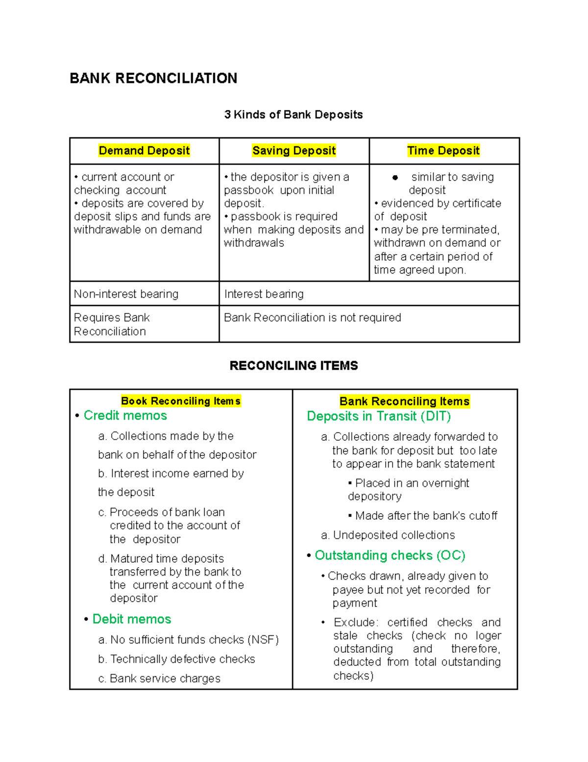BANK Reconciliation Overview and Key Components - Studocu