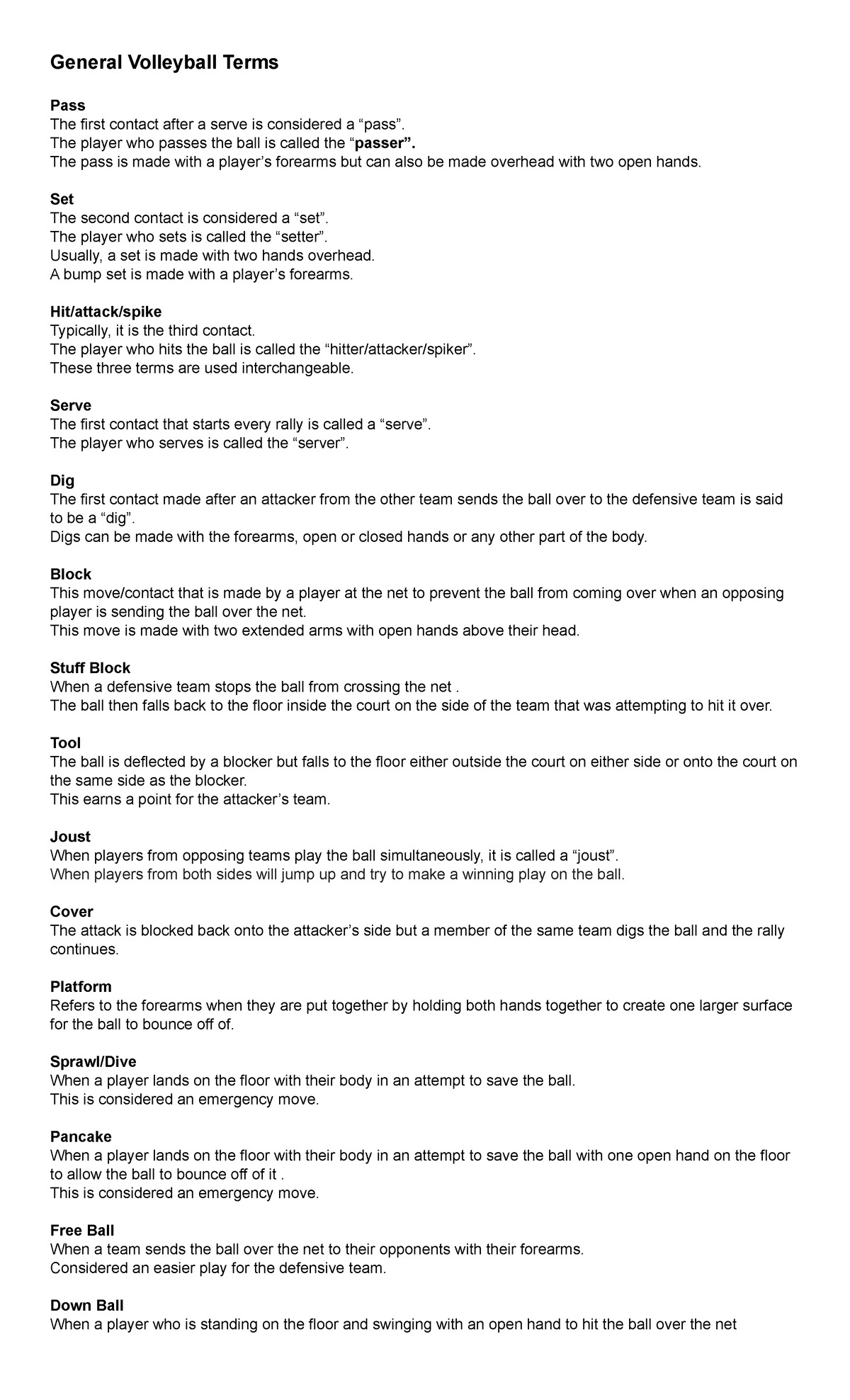 Volleyball-PE- Reviewer - VOLLEYBALL REVIEWER Serve - It is the act of ...