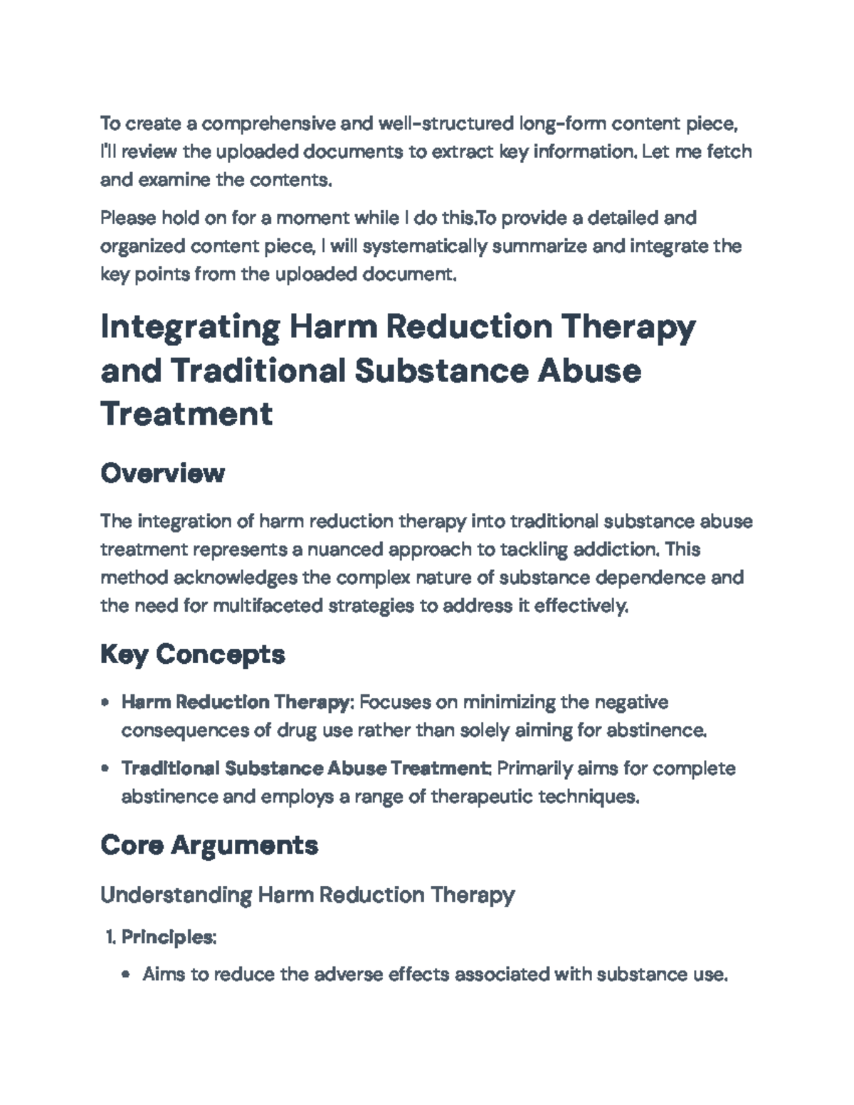 Integrating Harm Reduction Therapy in Traditional Substance Abuse ...