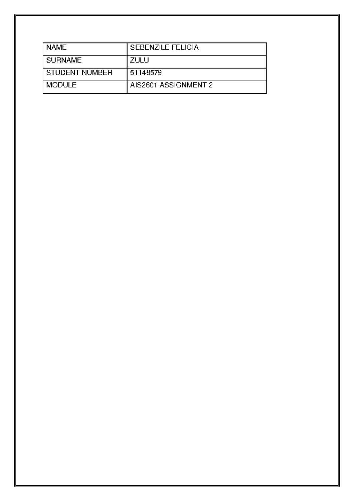 AIS2601 Assignment 2 - Bibliographic Records Analysis - Studocu