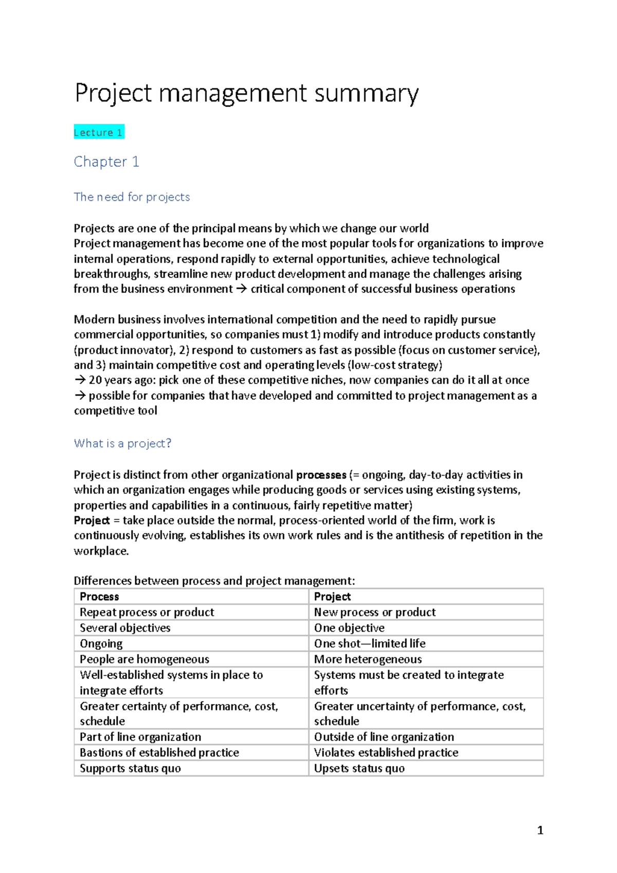 PMGT 101: Overview of Project Management Concepts and Processes ...