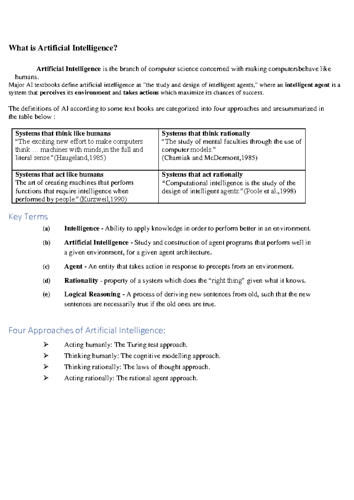 AI 101: Understanding the Basics of Artificial Intelligence - Studocu
