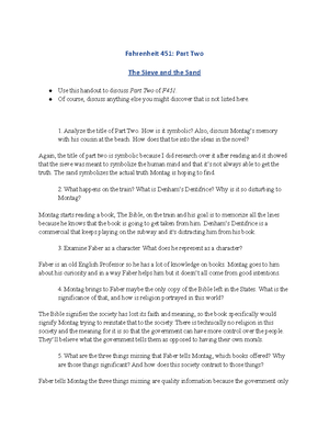 Fahrenheit 451 Part Three - Fahrenheit 451: Part Three Burning Bright ...