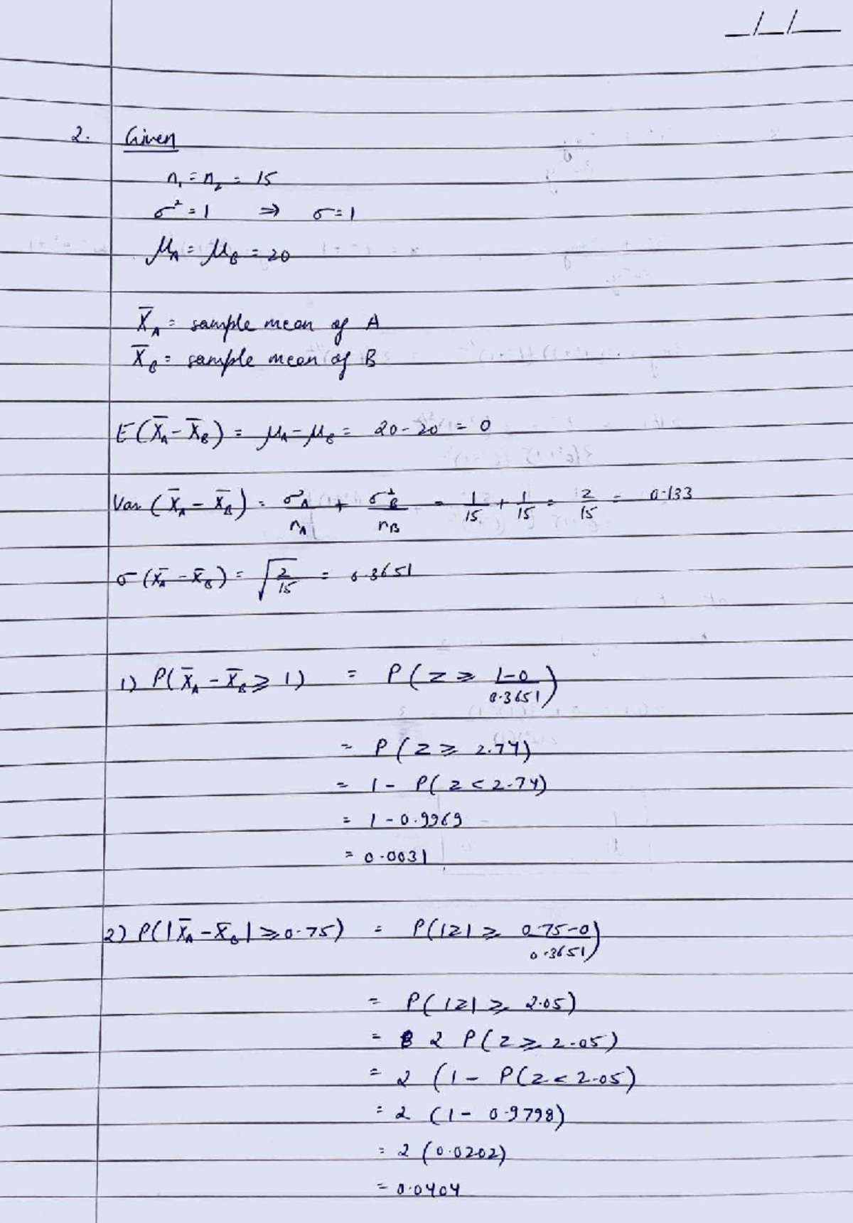 Mathematics Lecture Notes: Probability Concepts (Course Code: 03651 ...