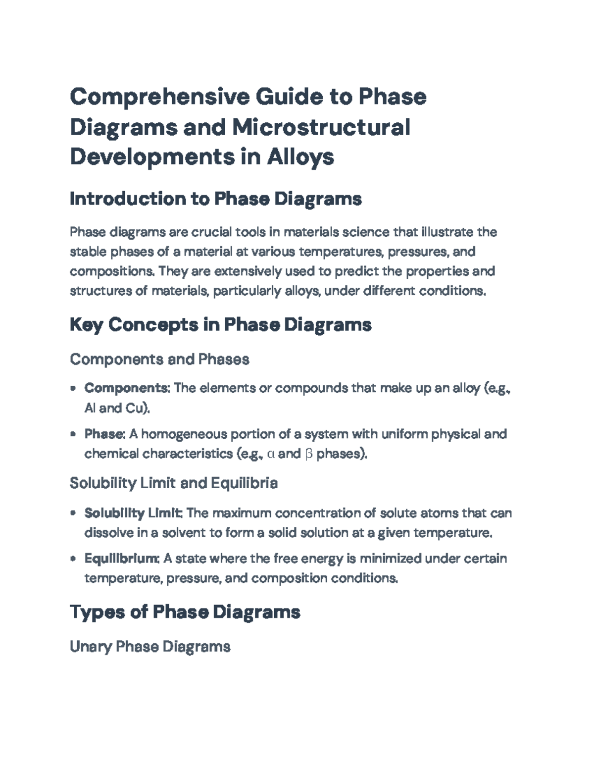 Comprehensive Guide to Phase Diagrams and Eutectoid Reactions in Alloys ...