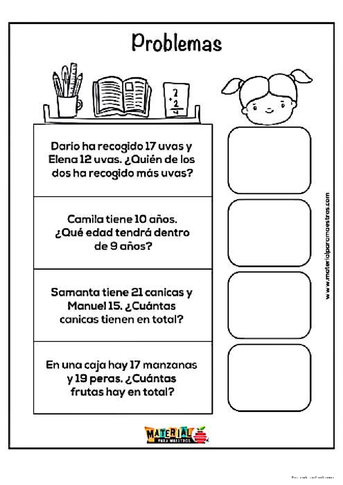 Tarea - Repaso de Problemas Matemáticos para 2° Grado - Studocu