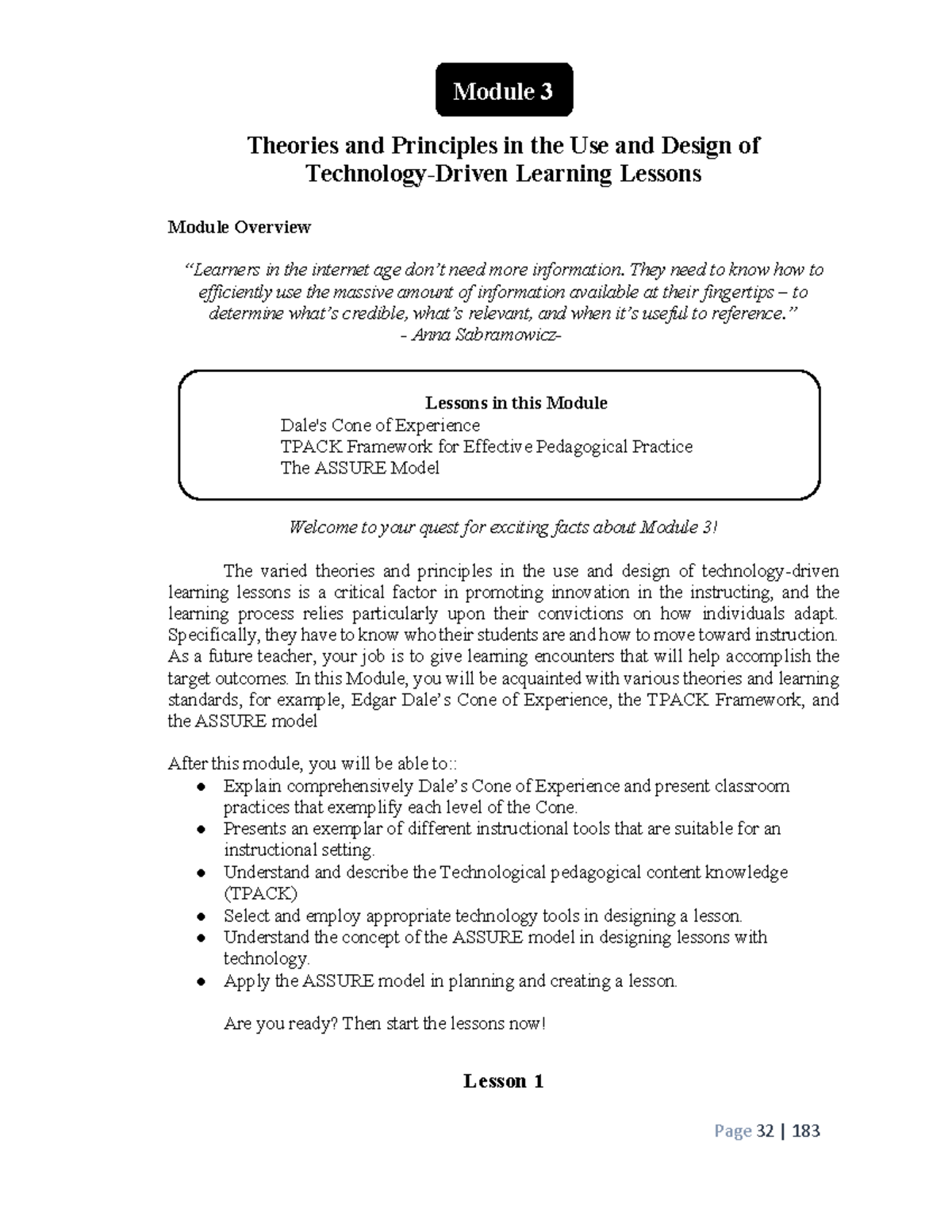 Module 3: Theories & Principles of Learning - Dale's Cone of Experience ...