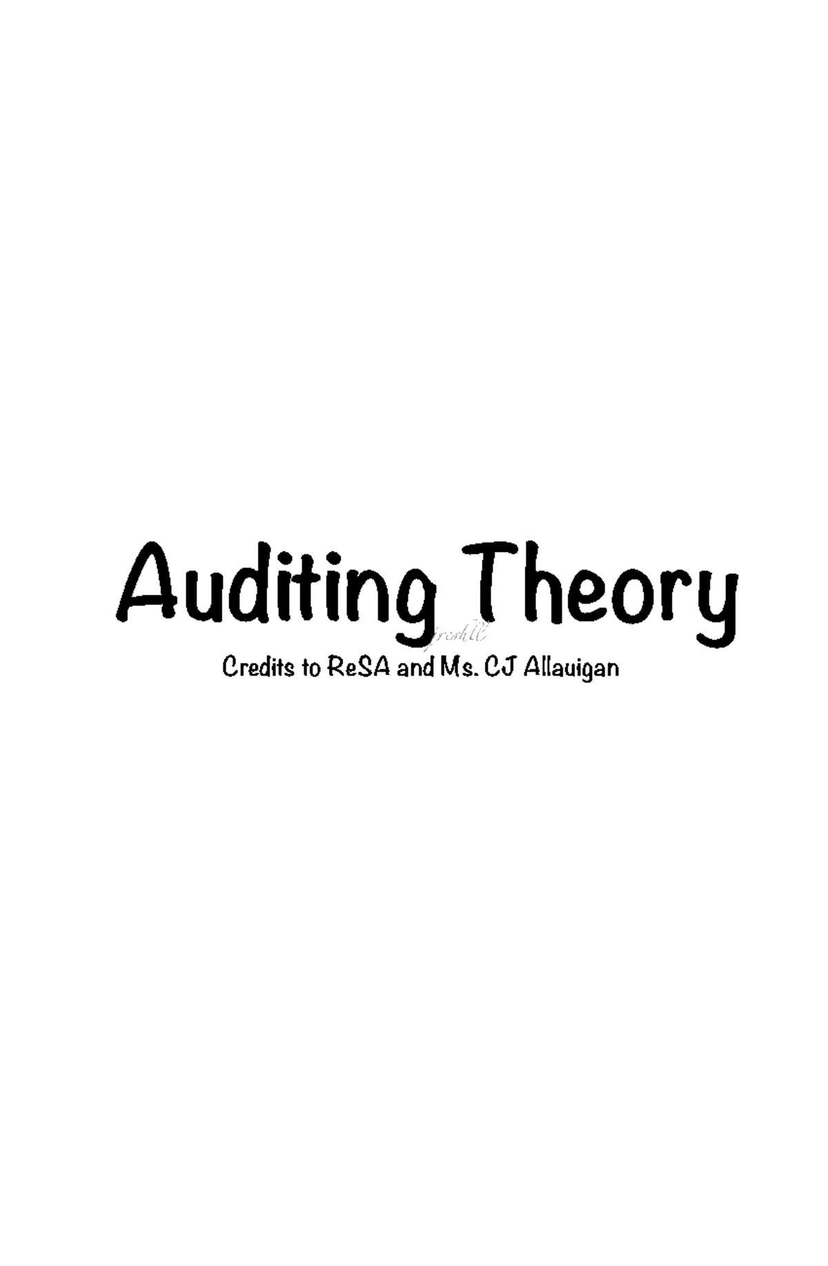 Auditing Theory and Practice Regulation Notes (BSA, CPALE, RA 9298 ...