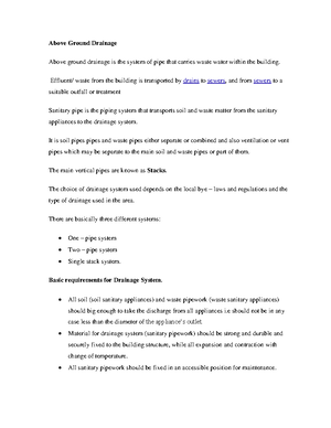 Artisan Notes ALL (plumbing) - Contents - Plumbing - Studocu