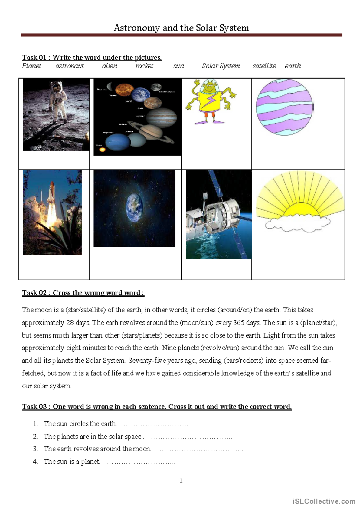 Astronomy and the Solar System: Lesson Notes for Understanding - Studocu