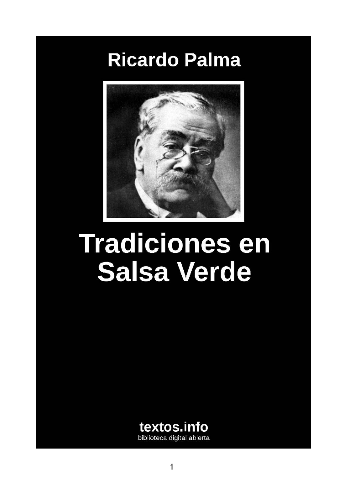 Tradiciones en Salsa Verde: Análisis de Ricardo Palma - Studocu