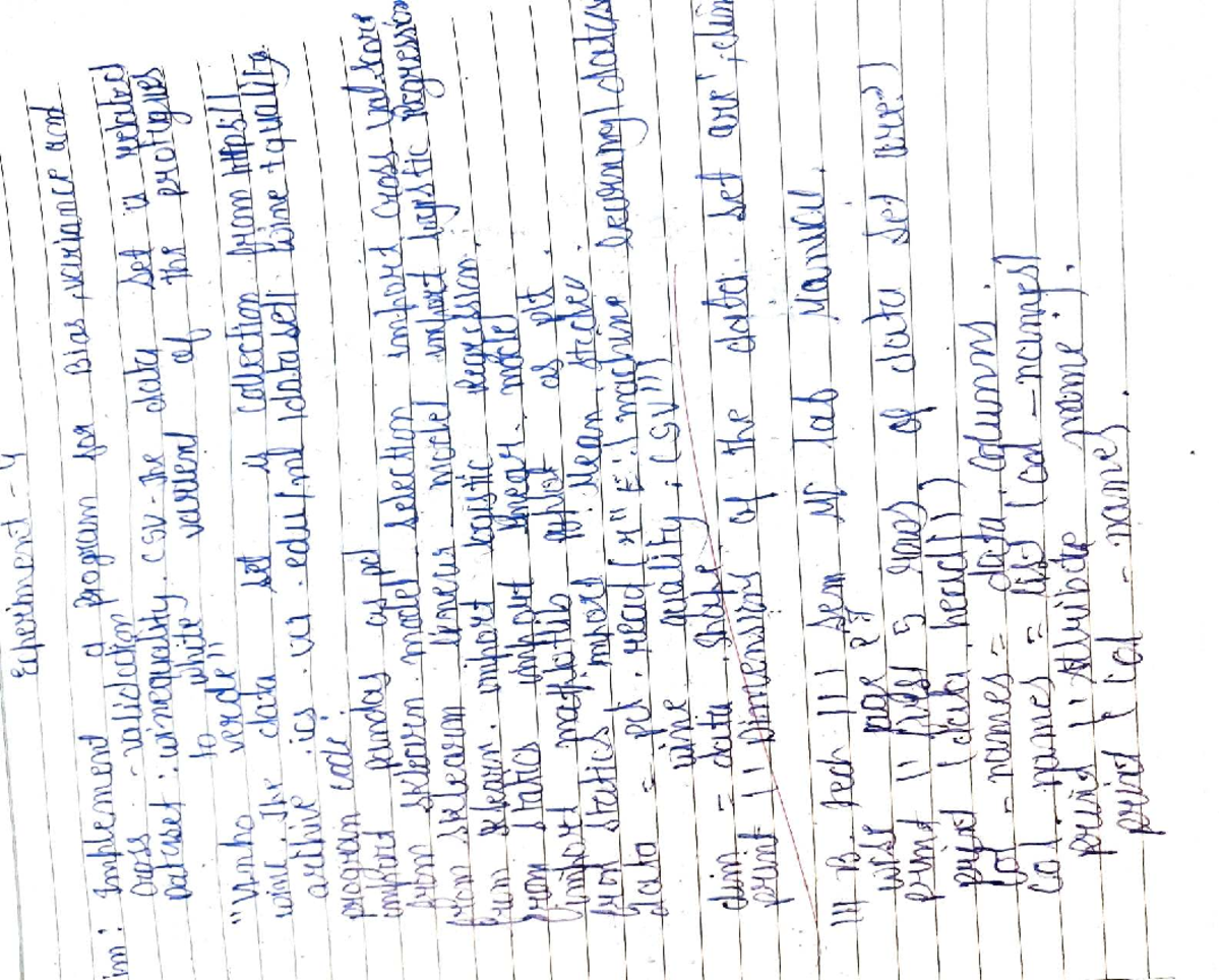ML EXP 4 - Practical questions with answers - Experimental Stress ...