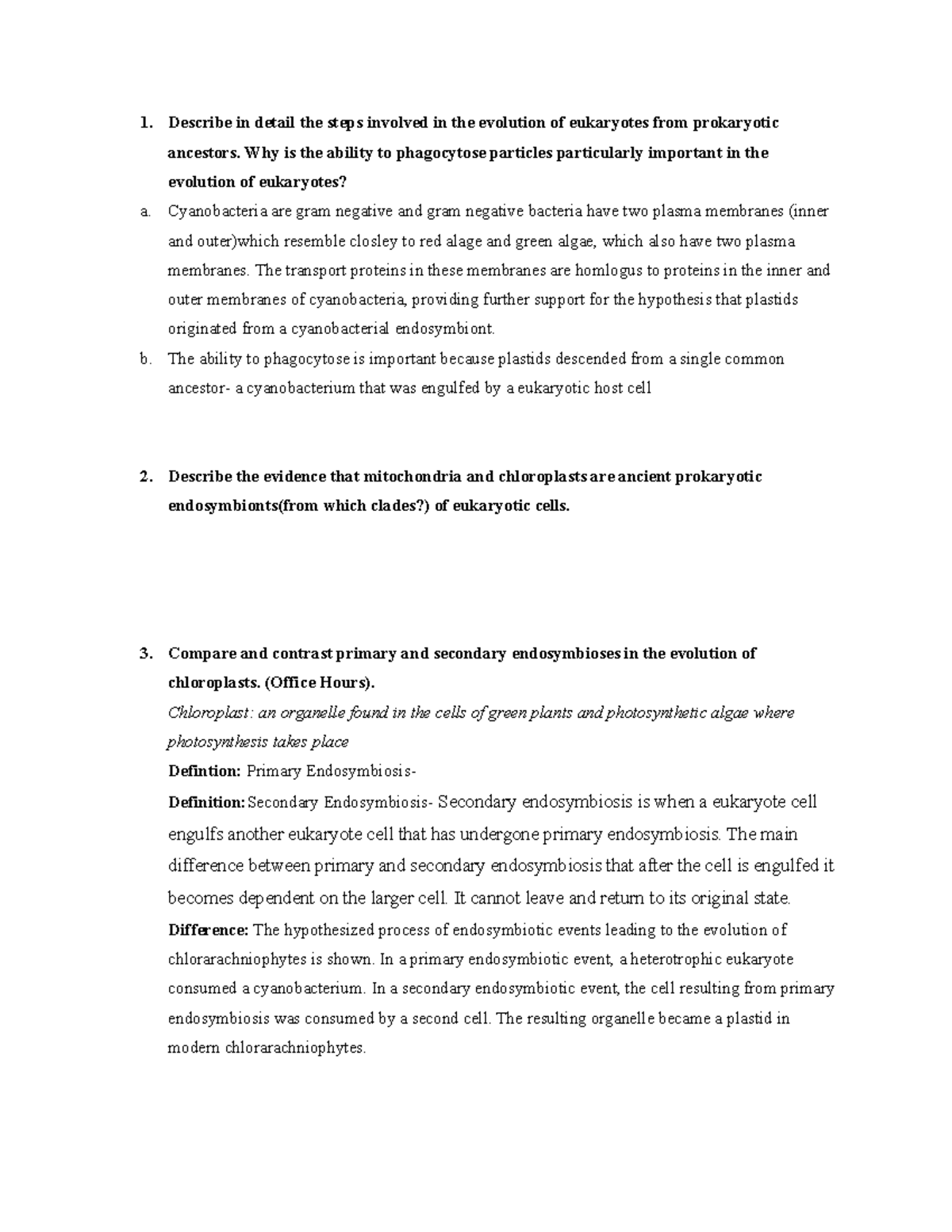 Chapter 28 Practice Questions - 1. Describe in detail the steps ...