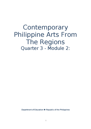 CPAR11 Q1 Mod1 Q3 WK 1&2 - contemporary philippine arts from the ...