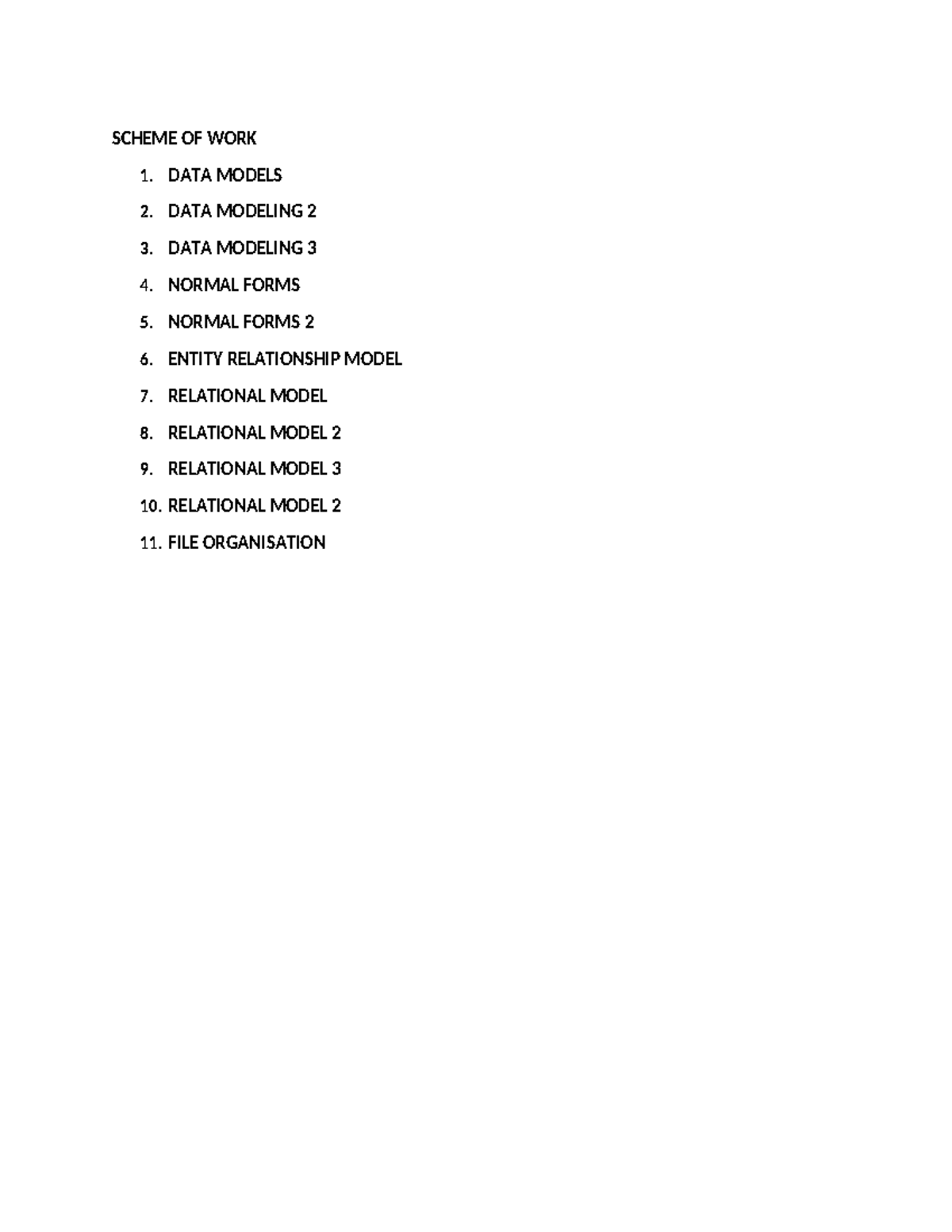 DP SS2 NOTE First TERM - DATA MODELING & NORMAL FORMS - Studocu