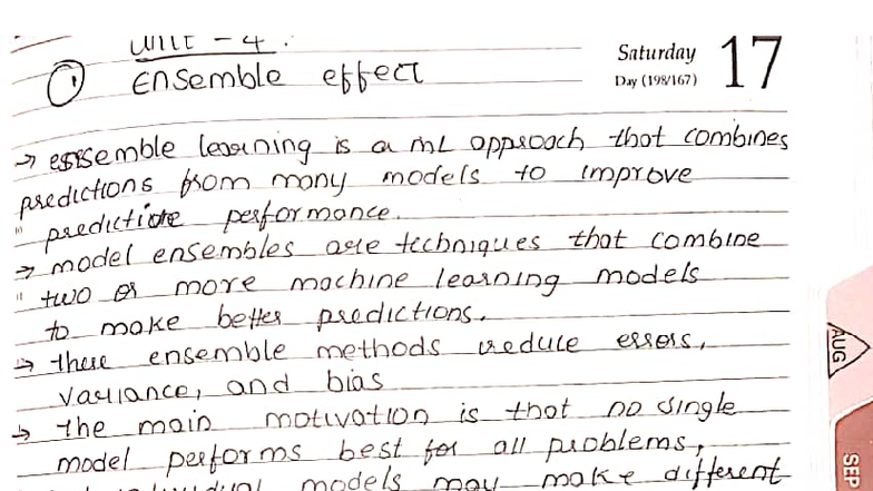 PA Unit 4 - Ensemble Learning: Bagging, Boosting & Random Forest - Studocu