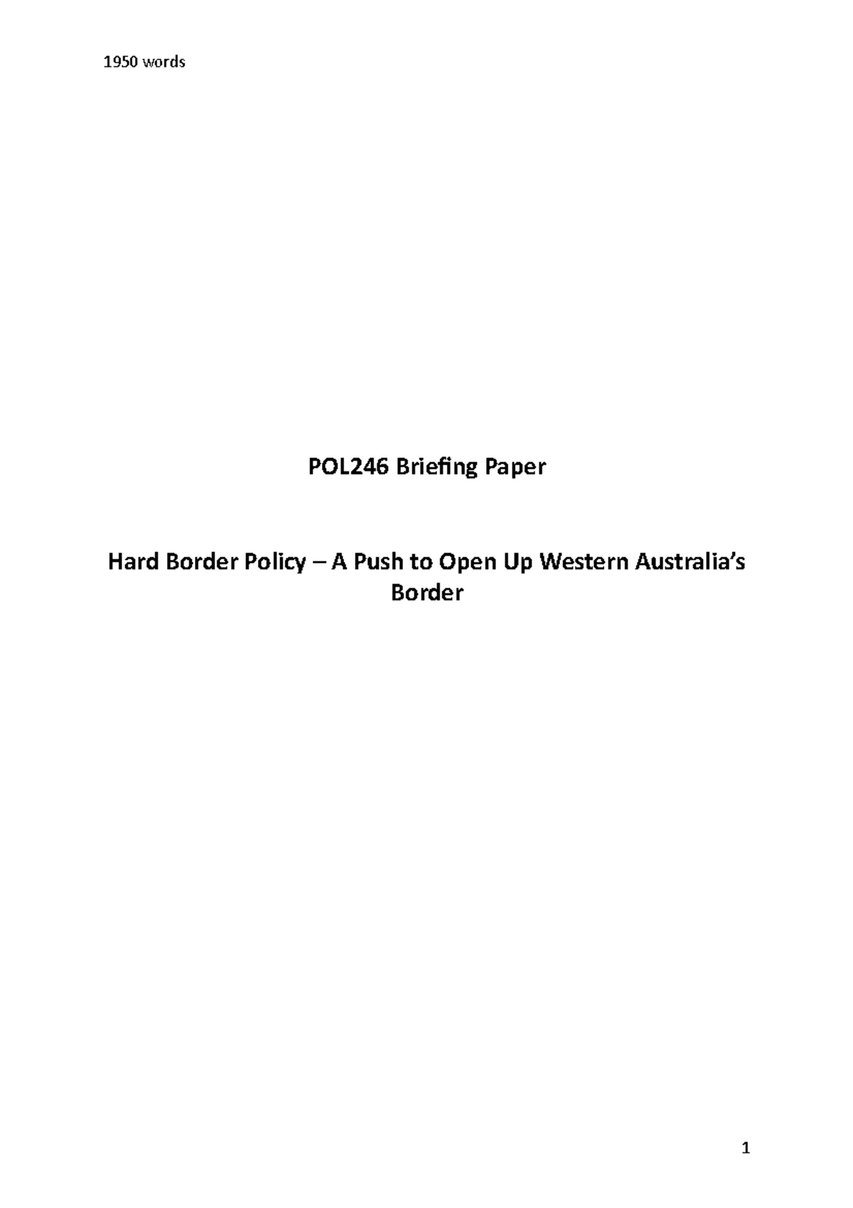 Briefing Paper Briefing Papers Summarise Current Research Discuss Policy Options And Make