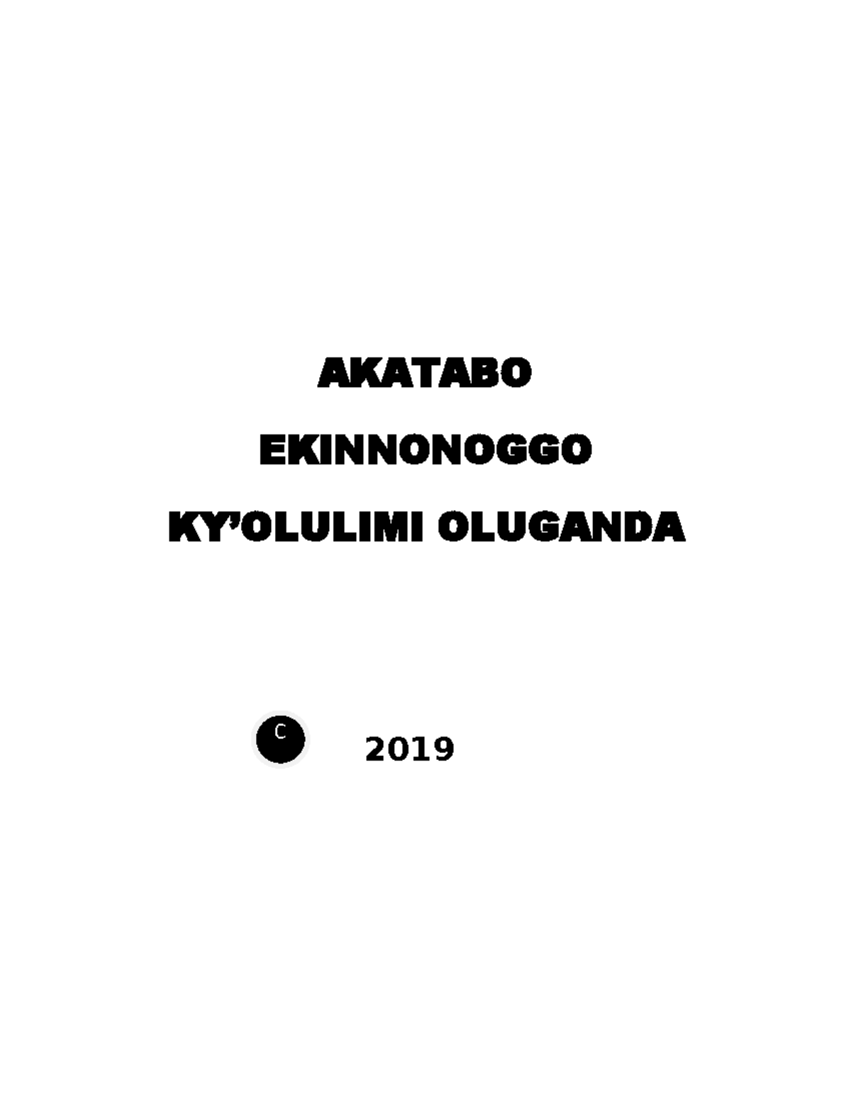 Luganda Language Study Notes for O-Level Students - Studocu