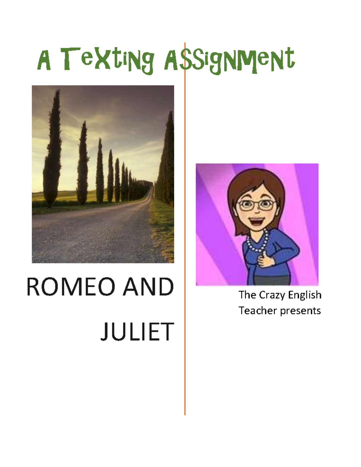 Texting Assignment: Romeo & Juliet Communication Challenge - Studocu