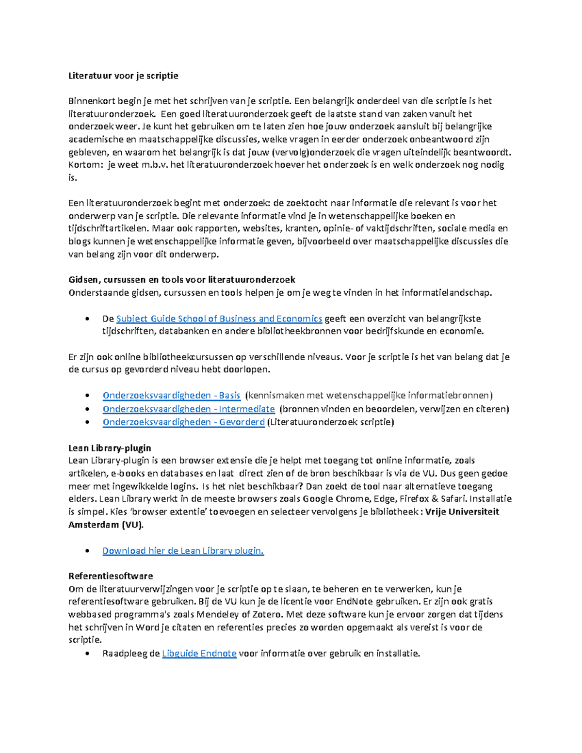 Literatuuronderzoek voor je Scriptie - Gidsen en Bronnen Tips - Studeersnel