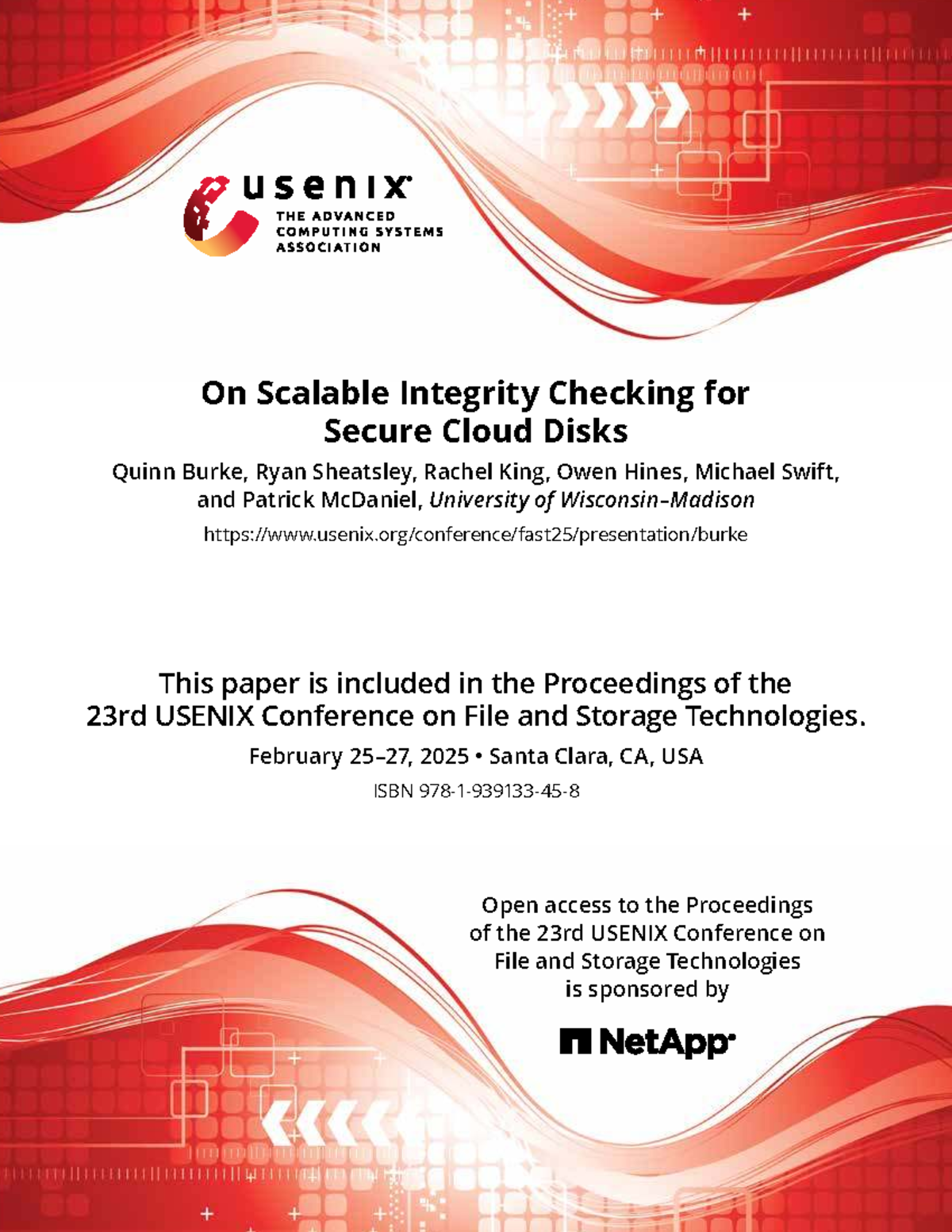 On Scalable Integrity Checking for Secure Cloud Disks: Dynamic Merkle ...