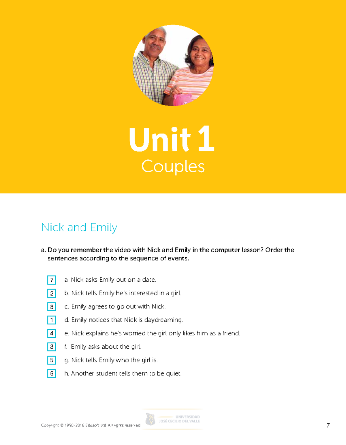 Intermediate 3 Workbook Unit 1 Leyla Tercero - a. Do you remember the ...