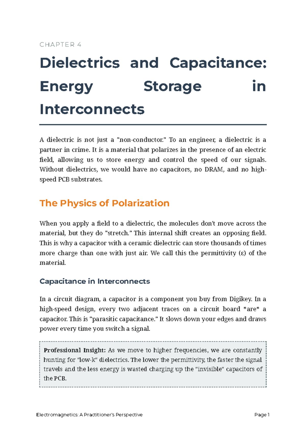 CH 4: Dielectrics & Capacitance in Energy Storage Systems - Studocu