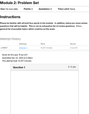 Biod 121 Case Study Module 2 - Case Study Module 2 Due No due date ...