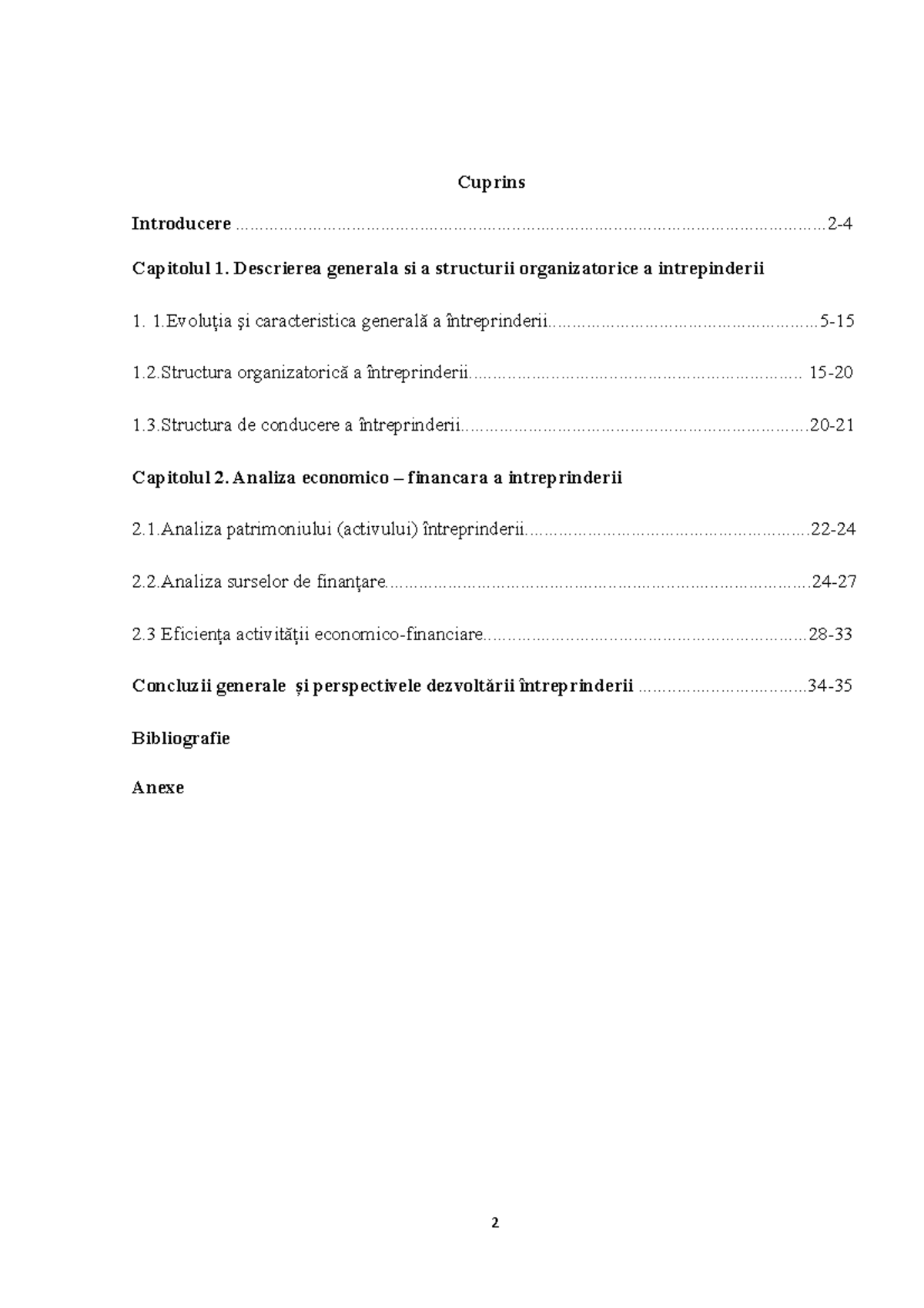 Raport de practică privind analiza economică a întreprinderii S.R.L ...