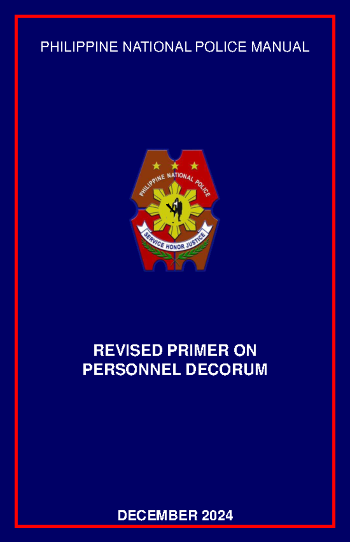 Revised Primer on Personnel Decorum for PNP - December 2024 - Studocu