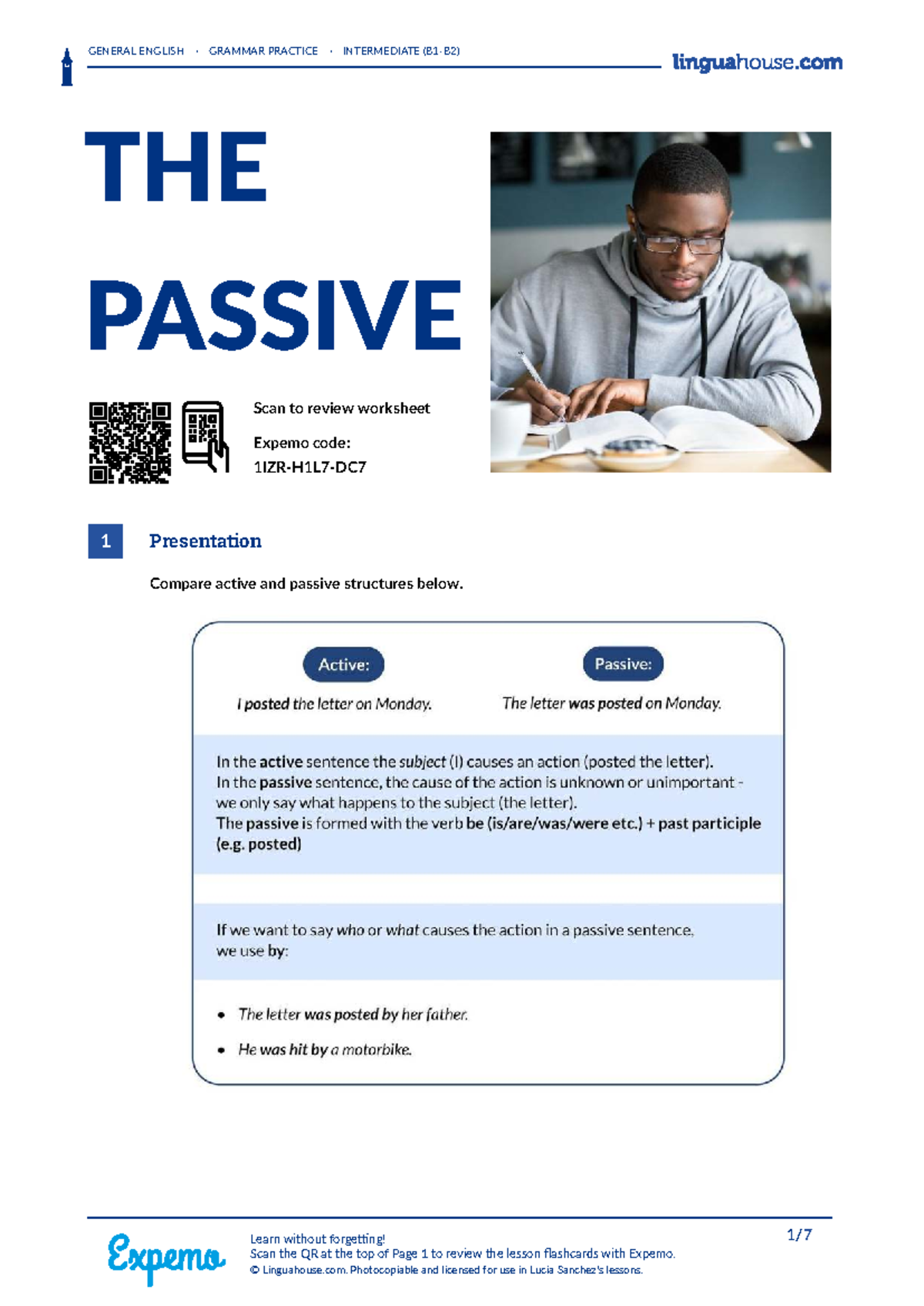 INTERMEDIATE ENGLISH GRAMMAR: THE PASSIVE (B1-B2) Practice Worksheet ...