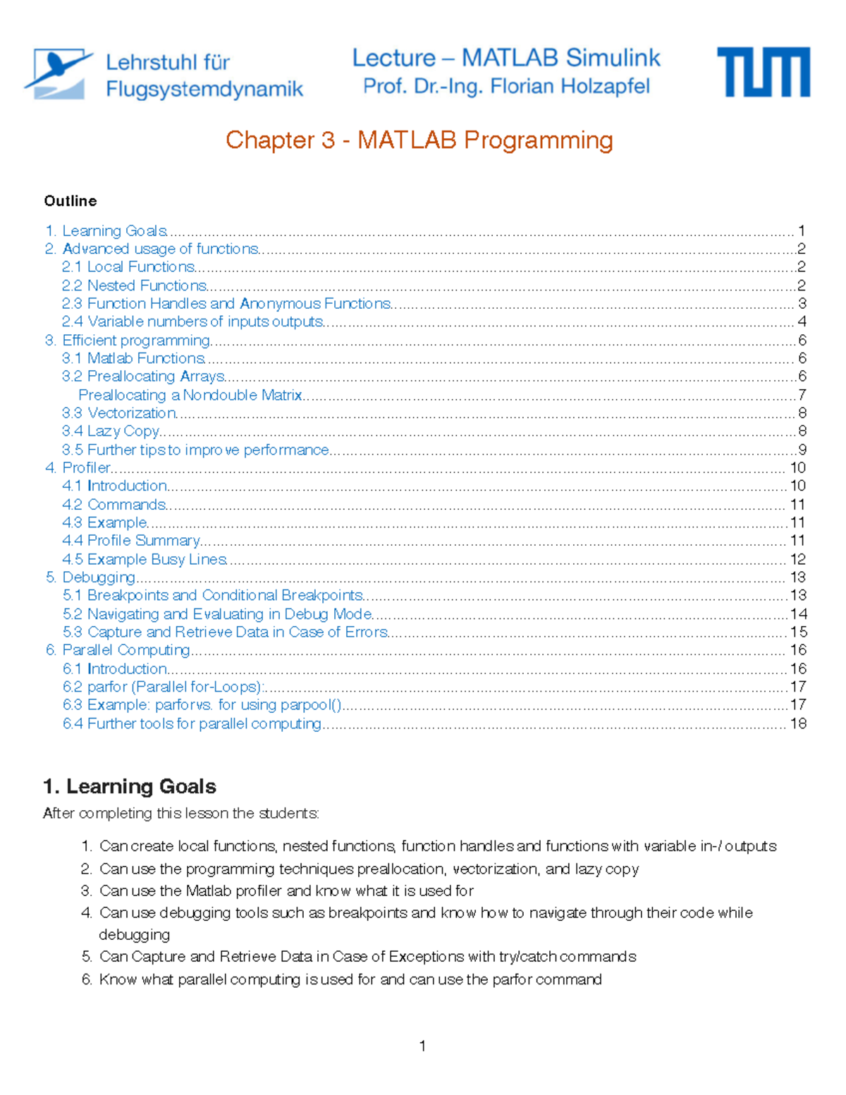 Matlab Programming - Tutorial - Chapter 3 - MATLAB Programming Outline ...
