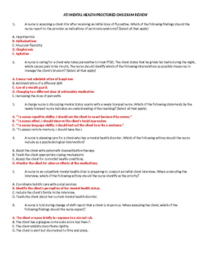 [Solved] What are some case study examples for a patient with ...