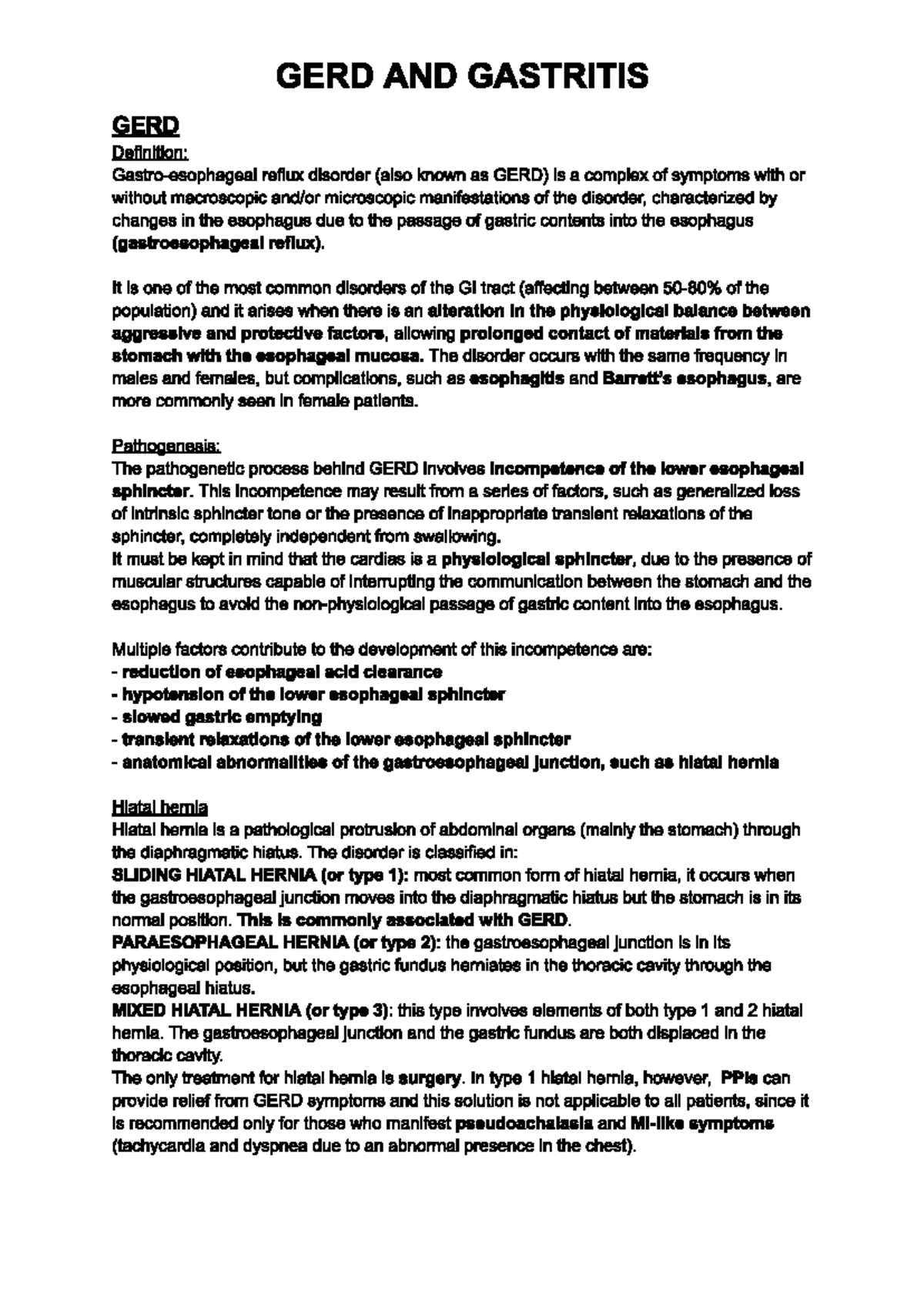 GERD & Gastritis: Understanding Pathogenesis, Diagnosis, and Treatment ...