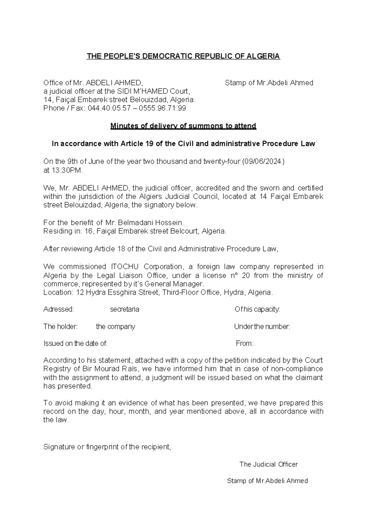 Lecture Notes on Civil Procedure Law - Trad Belmadani 2 (2025) - Studocu