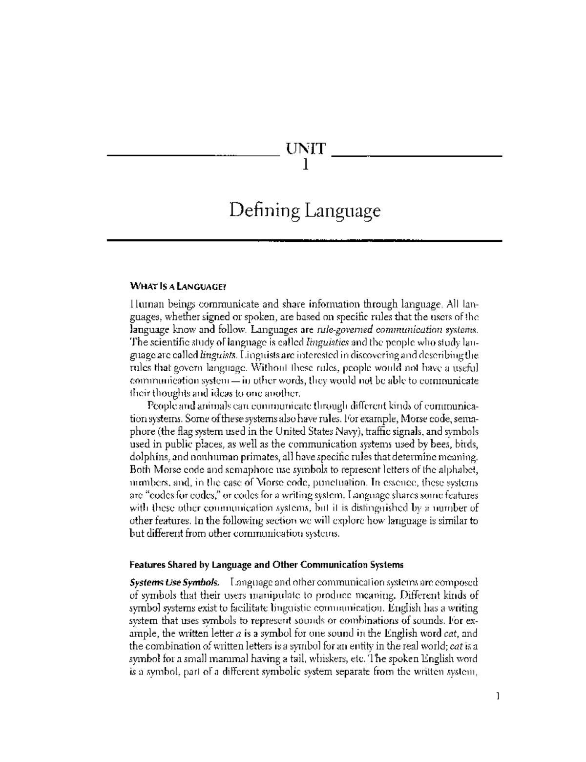 Valli et al 2011 pp 1 to 14 Unit1 Defining Language - UNIT 1 Defining ...
